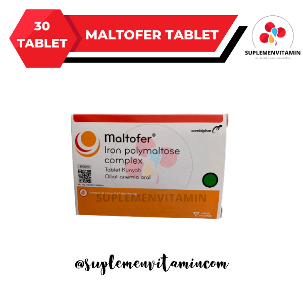 Maltofer Tablet Suplemen Vitamin Mineral Original Combiphar - Box isi ...