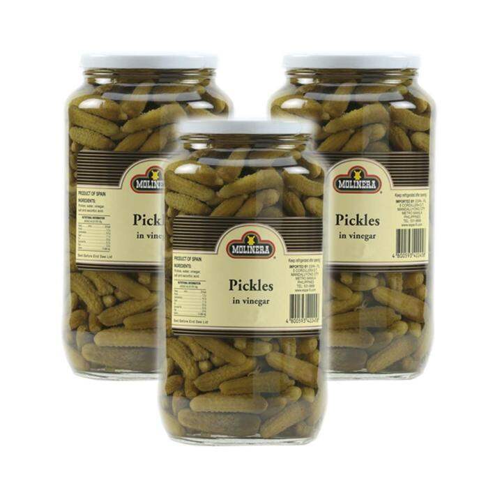 Molinera Pickles in Vinegar 3 Pack (340g per Bottle) | Lazada PH