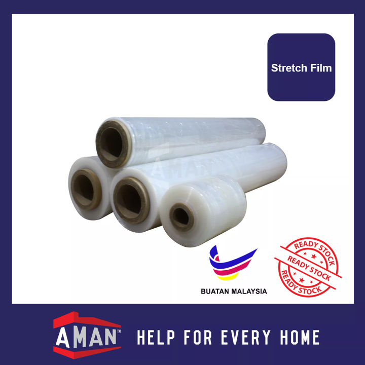 500mm 23 Micron Transparent Clear Packing Stretch Film / Wrapping Firm ...