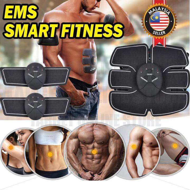 EMS Smart Fitness Body Shape Muscle Training Gear Firm Abs Stimulator ...
