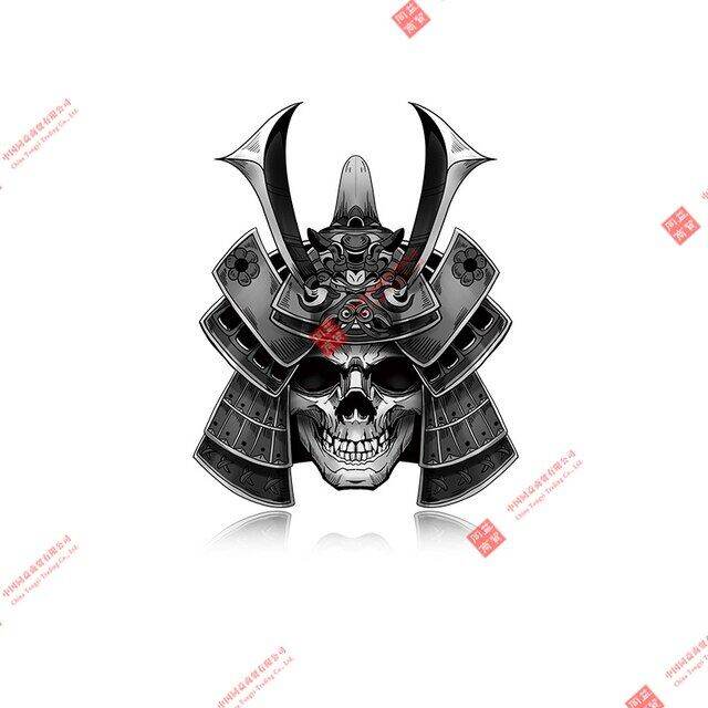 Japan Demon Ghost Samurai Car Stickers Skull Car Auto Tank Vinyl Hannya ...