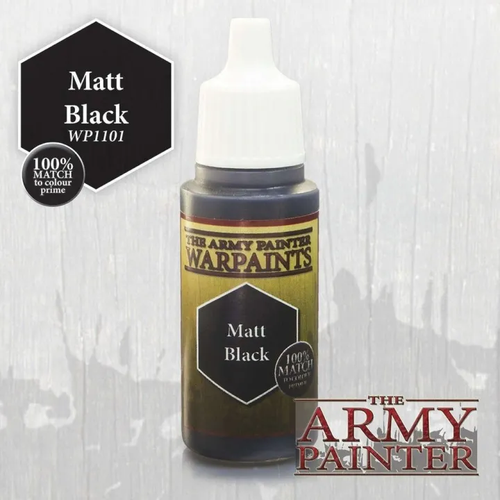 🔥มีของพร้อมส่ง🔥 Army Painter Matt Black AP-WP1101 สีทาโมเดล สีอะคริลิค ...