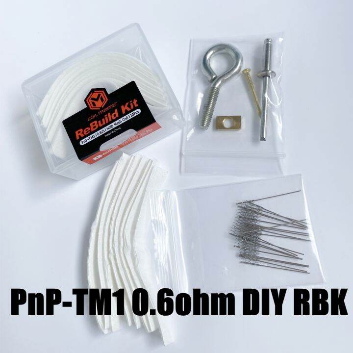 [Ship Today] 10PCS DIY Tool ReBuild Kit RBK for PnP-TM1 0.6ohm Ni80 VM4 ...