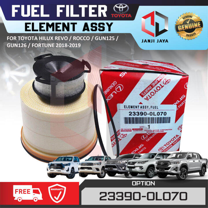 Original Toyota Diesel Fuel Filter Hilux Revo Rocco GUN125 GUN126 ...
