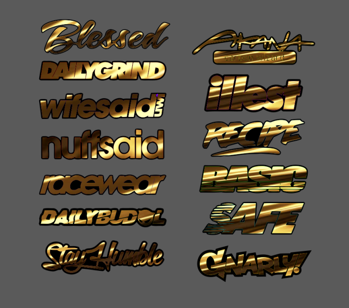 GOLD HOLOGRAM MOTORCYCLE STICKER DECALS WATERPROOF | Lazada PH