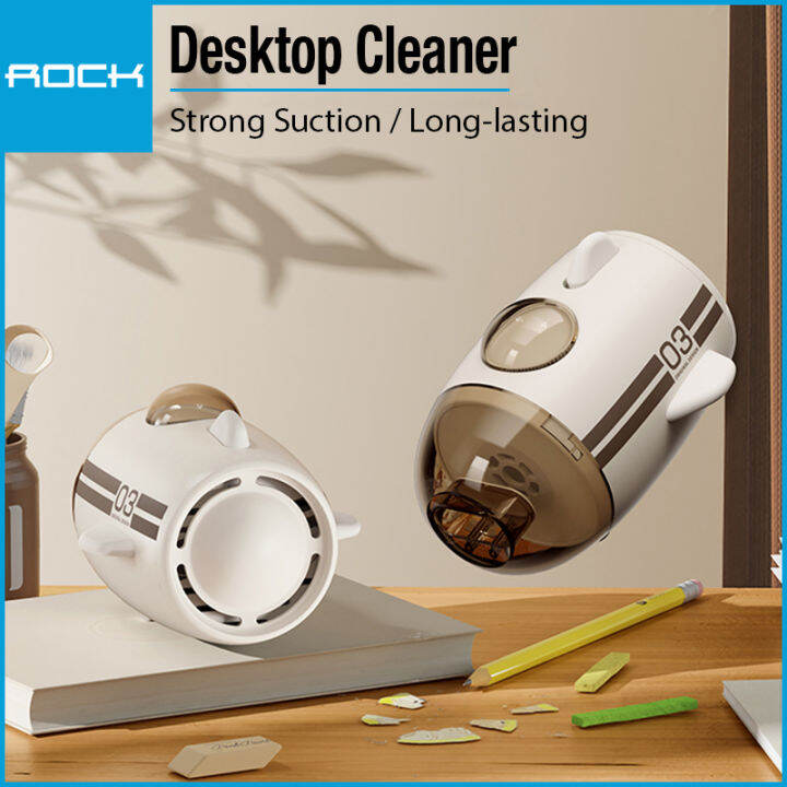 Rock Mini Desktop Vacuum Cleaner Portable Desk Cleaning Tool For PC ...