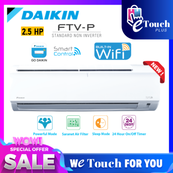 DAIKIN 2.5HP Smart Control - Wifi R32 Non Inverter Air Conditioner ...