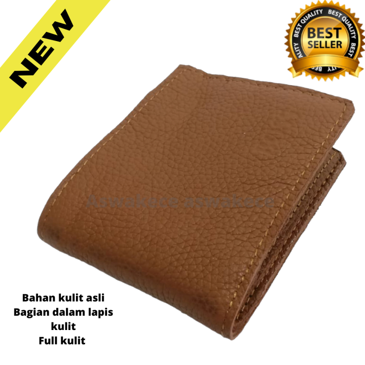 Dompet Kulit Model Mini Slim Ukuran Kecil 8,5X11 CM Wallet Kulit Garut ...