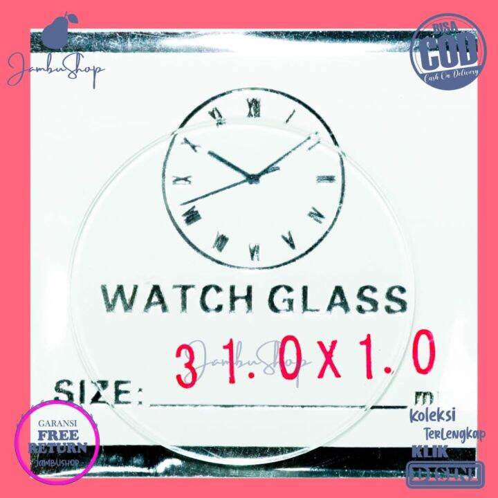 Kaca Jam Kaca Bahan Aksesoris Jam Bagus PNC-310 Kaca Datar 3,1 cm ...