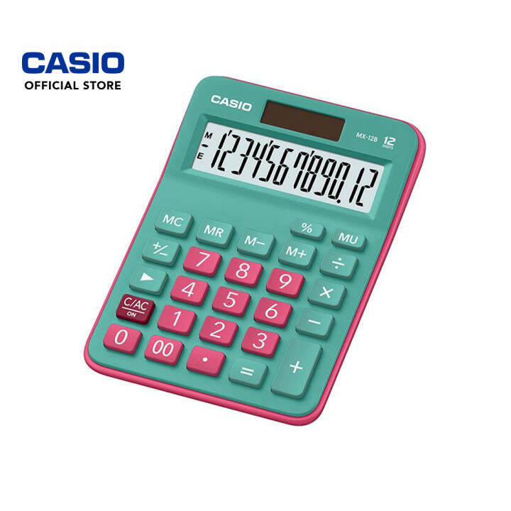 CASIO CALCULATOR MX-12B (Green & Red) | Lazada