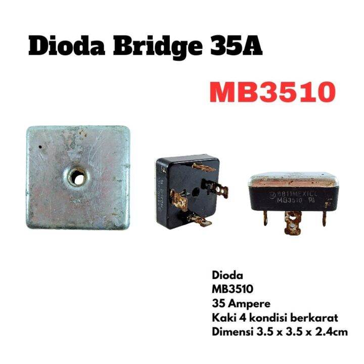 Dioda Bridge 35A MB3510 Dioda Kotak Meja | Lazada Indonesia