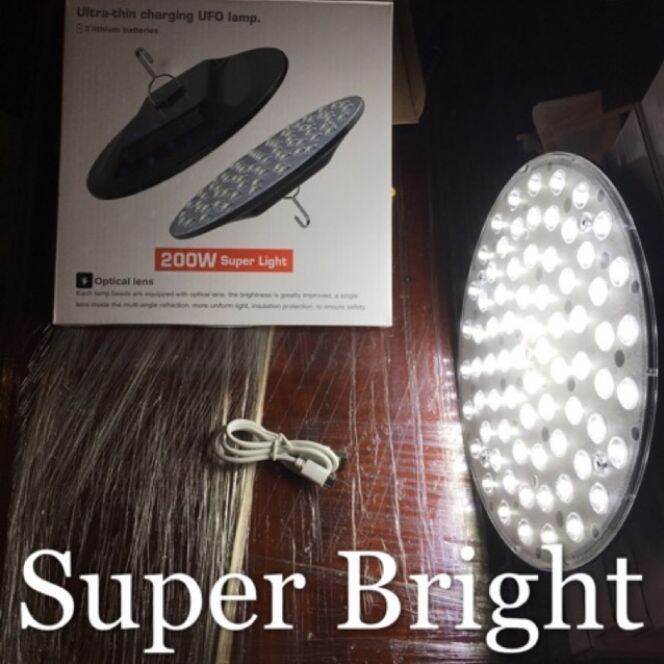 200W Rechargeable led light bulb emergency light / lampu pasar malam ...
