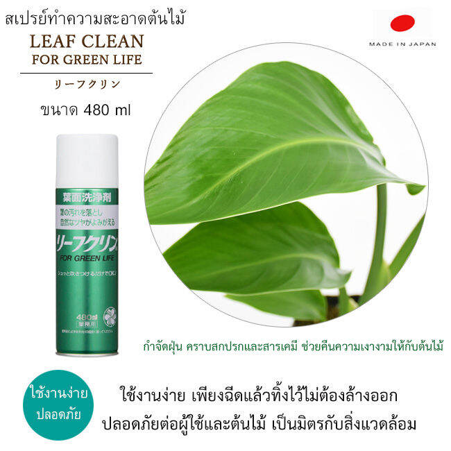 🍃สเปรย์ทำความสะอาดต้นไม้จากญี่ปุ่น Leaf Clean ขนาด 480ml🍃 | Lazada.co.th