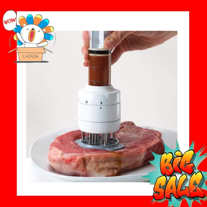 Meat Tenderizer Sauce Injector with 30 Stainless Steel Needles (3 ...