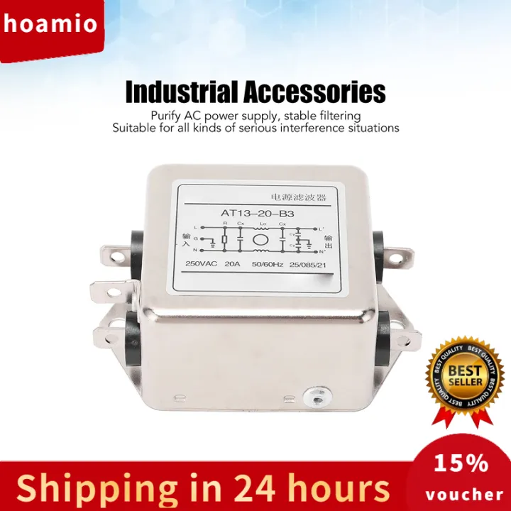 EMI Filter Aluminum Alloy Signal Filter 20A For Communication Equipment ...