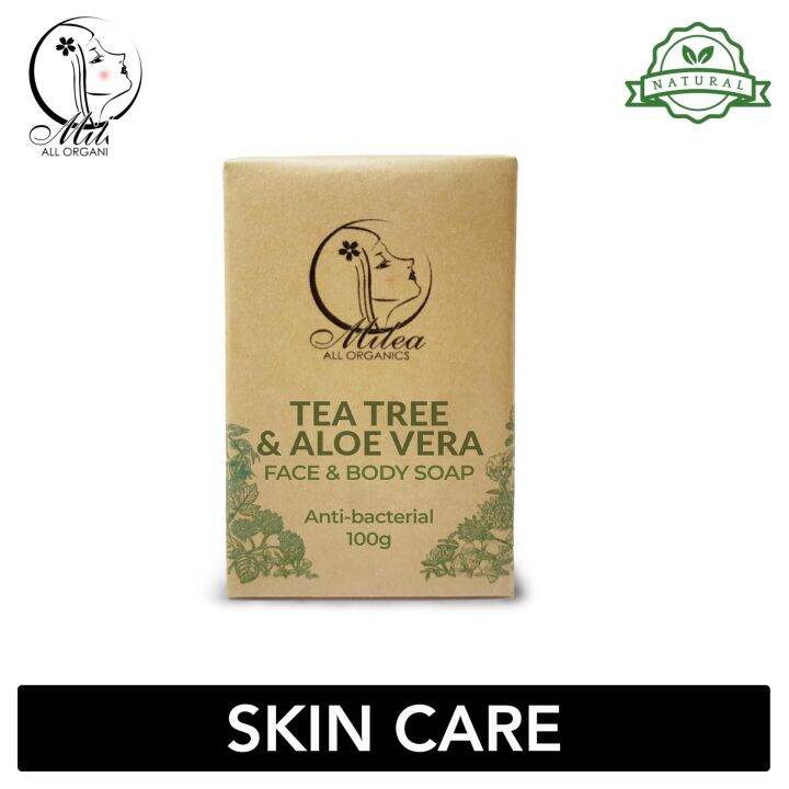 Milea All Organics Tea Tree with Aloe Vera Bath Soap 100g | Lazada PH