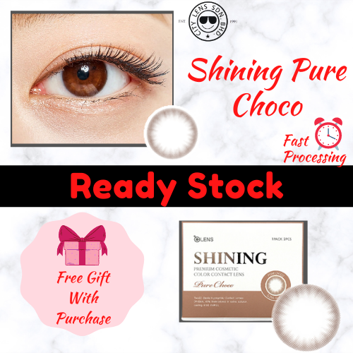 Ready Stock Olens Shining Pure Choco contact lenses | Lazada