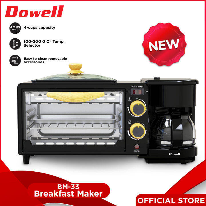 Dowell BM-33 3-in-1 Multipurpose Breakfast Maker | Lazada PH