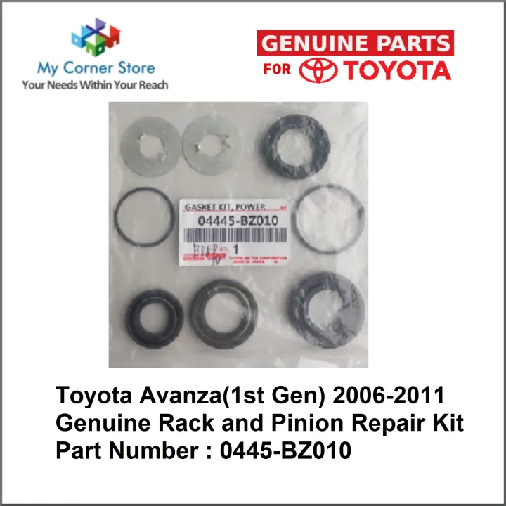Genuine Toyota Avanza Gen 1 (2006-2011) Rack and Pinion Repair Kit Part ...