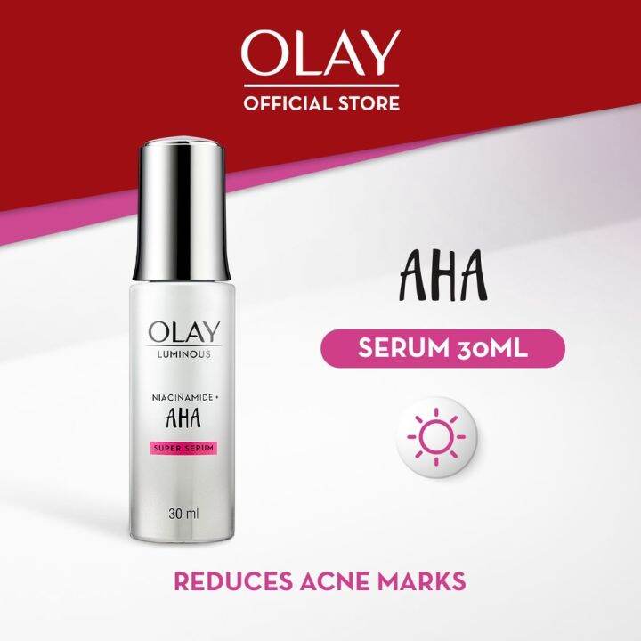 Olay Luminous Niacinamide AHA Serum 30ml (Acne Mark / Dark Spot) | Lazada PH