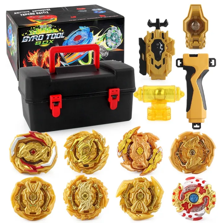 【Beyblade】13 PCS Beyblade Gyro Burst Set with 8 Spinning Top and 1 ...