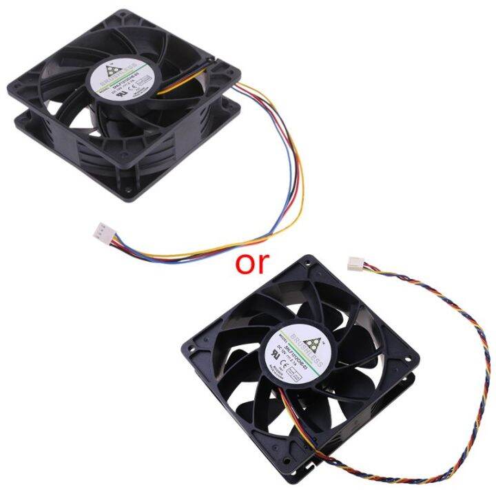 120x120x38mm Brushless DC12V 2.7A 7-Blade Cooling Fan 12038 For Delta ...