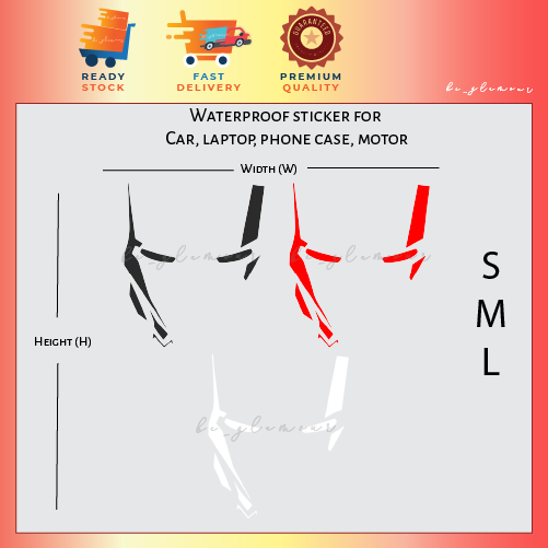 Iron Man mask Sticker reflective tony stark Stiker Kereta Waterproof ...