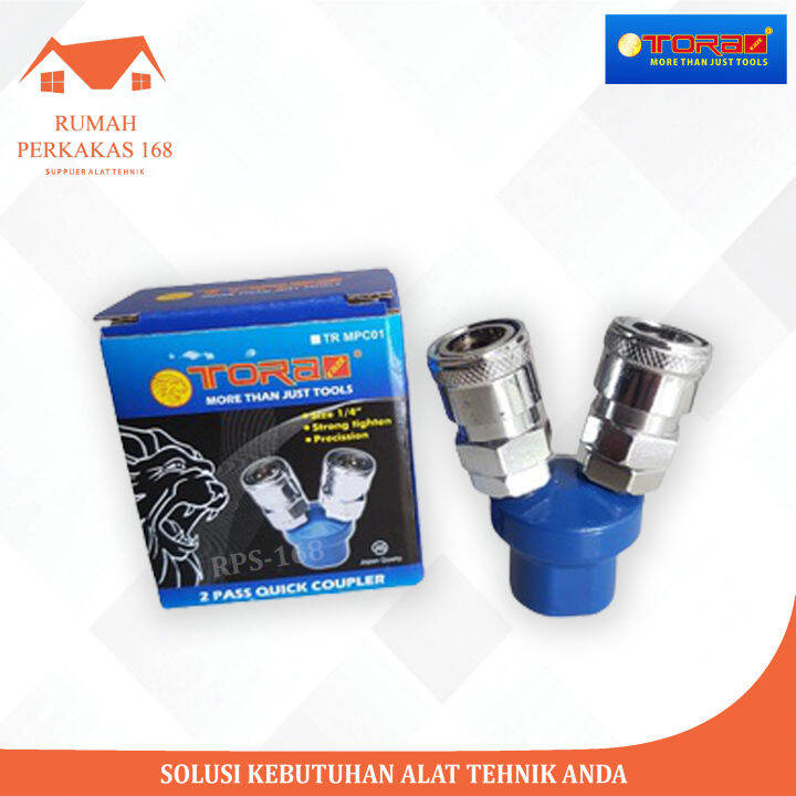 Air Quick Coupler 2 Pass Copler Cabang 2 Coupler Compressor | Lazada ...