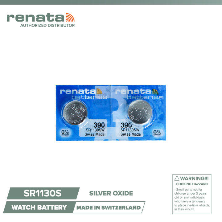Renata 390 (SR1130SW) Watch Batteries Pack of 2 | Lazada PH