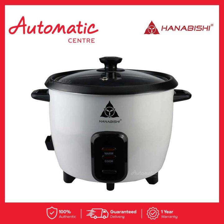Hanabishi HRC-10HBWT 5 Cups Rice Cooker with Thermal Fuse 1 Liter ...