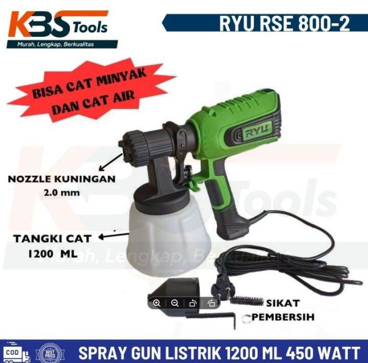 Spray Gun Listrik RYU - Electric Spray Gun - Semprotan Cat Listrik RSE ...