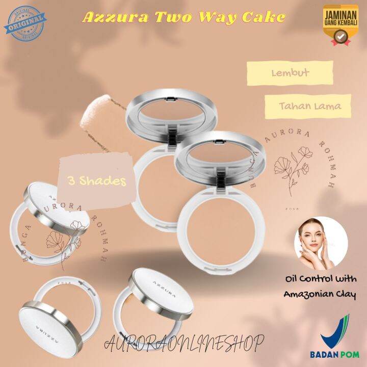 AZZURA Two Way Cake All Day Matte Finish - Bedak Azzura | Lazada Indonesia