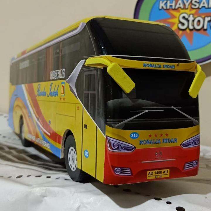miniatur bus bis mainan bus bis SR2 Rosalia Indah KUNING | Lazada Indonesia