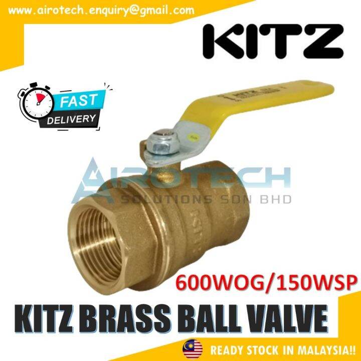 KITZ Brass Ball Valve Full Port - SZA Class 600 - Full Bore 600WOG/150WSP Japan Product | Lazada