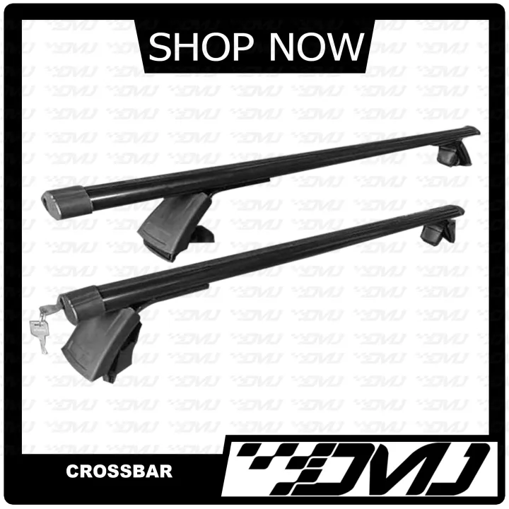 Hyundai Santa Fe 2013 to 2019 Crossbar Heavy Duty with Key (BLACK ...