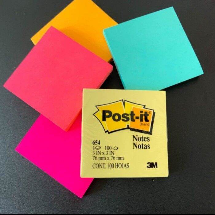Post It / Sticky Notes 3M 654 Warna | Lazada Indonesia