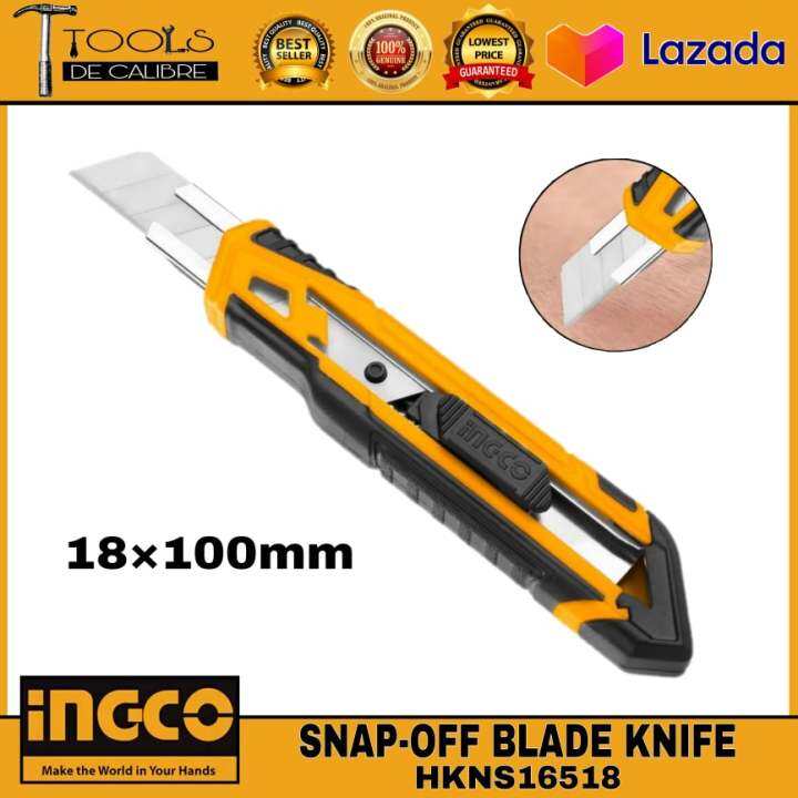 INGCO Snap-OFF Blade Knife 18x100mm SK5 (HKNS16518) | Lazada PH