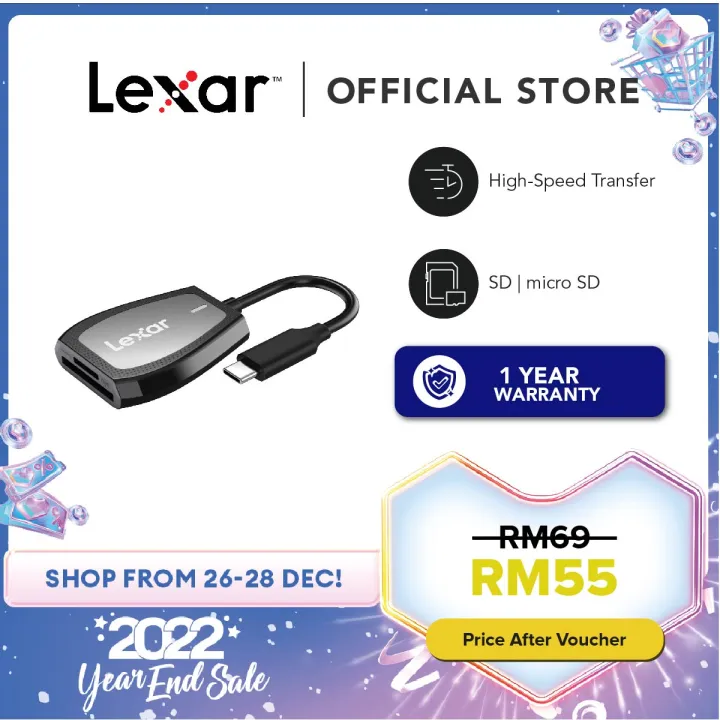 Lexar Professional USB-C Dual-Slot Reader (2-in-1) | Lazada