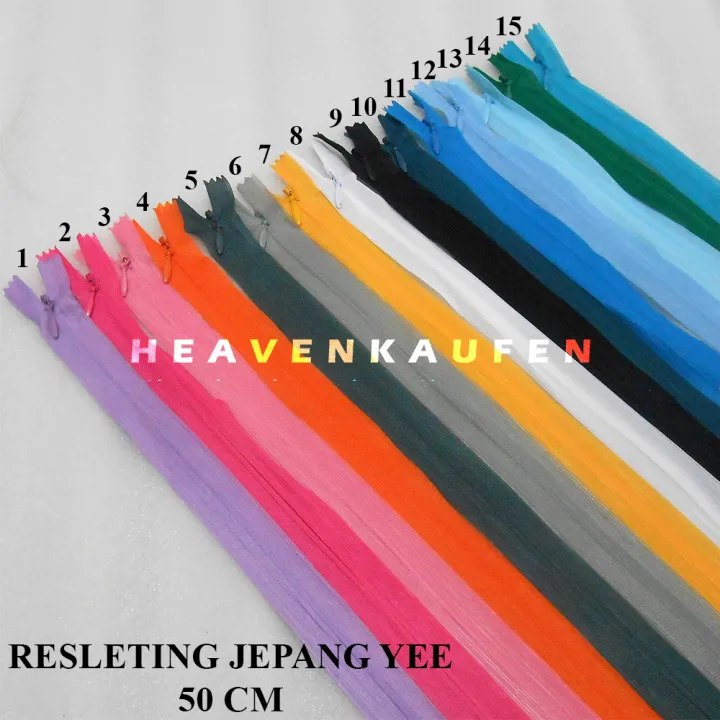 Resleting Jepang Invisible Zipper Merek YEE 50 cm Harga Per Lusin ...