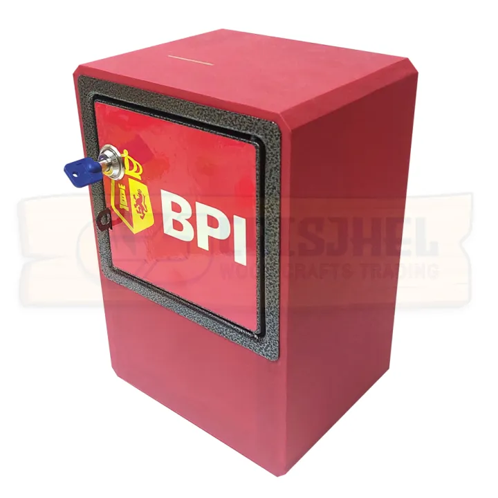 BIG-BPI BANK LOGO DESIGN alkansya vault multi purpose safety box CASH ...