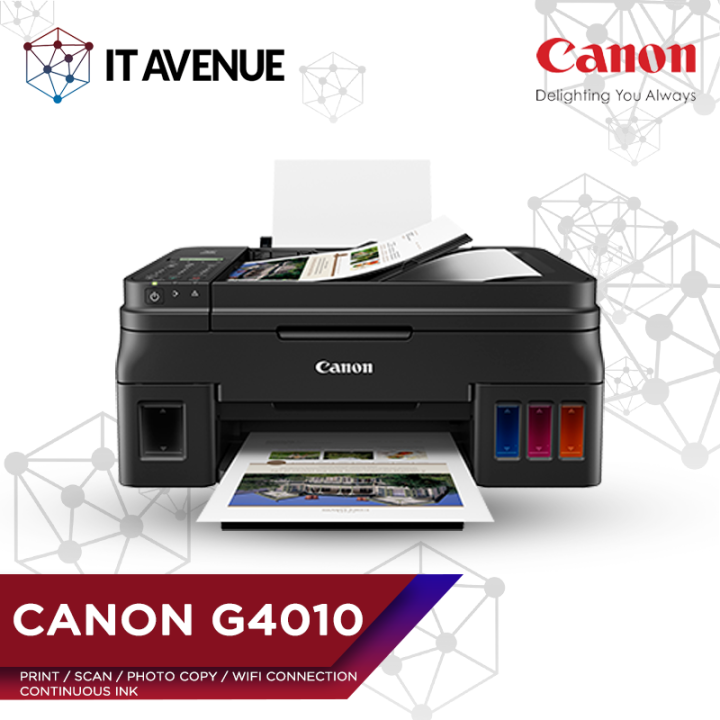 CANON PIXMA G4010 Refillable Ink Tank Wireless All-In-One with Fax for ...
