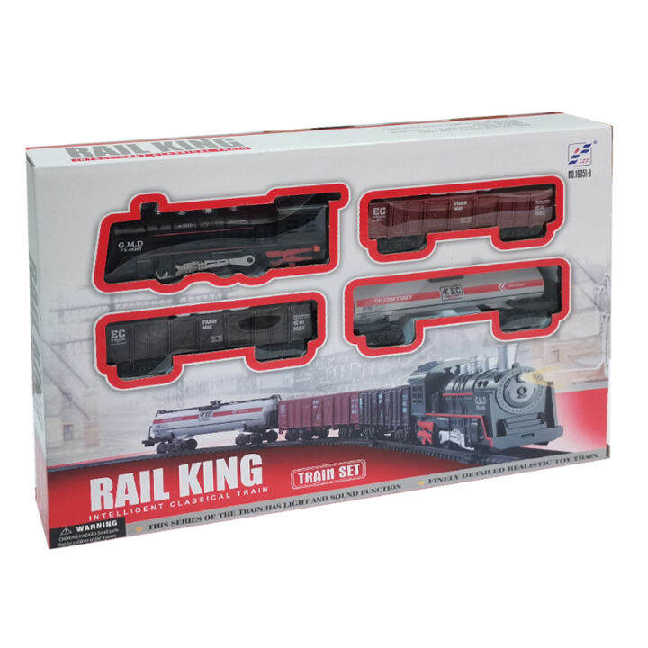Rail King Intelligent Classical Electric Train Toy Simulation Motorized ...