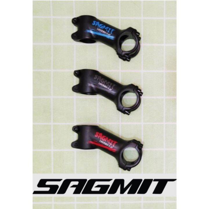 SAGMIT Stem Alloy Negative 25 Degrees 80mm for MTB Road Bike Ahead ...