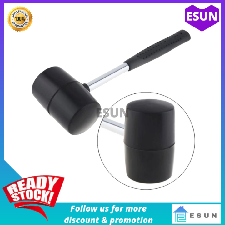 Rubber Hammer Tile Hammer with Round Head and Steel Handle DIY Hand ...