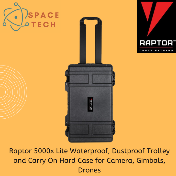 Raptor 5000x Lite Waterproof, Dustproof Trolley and Carry On Hard Case ...