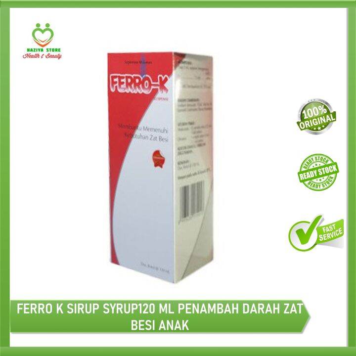 Ferro K sirup syrup 120 ml Penambah darah Zat Besi pencegah Anemia ...