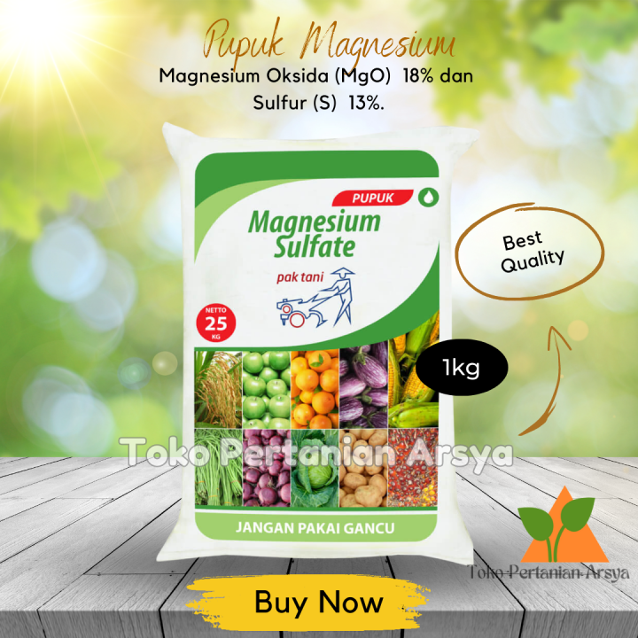 Pak tani Pupuk Magnesium Sulfat MgSO4 1 kg | Lazada Indonesia
