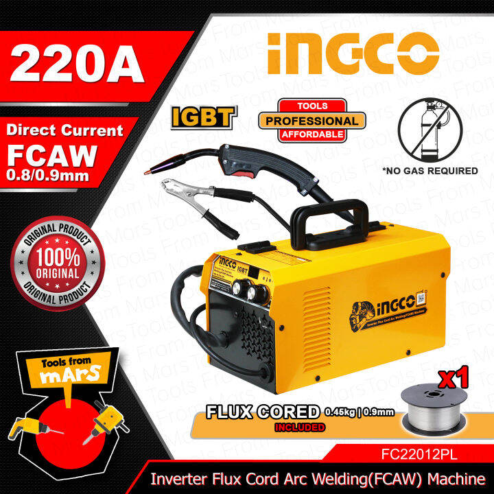 Ingco 220A Inverter Migweld Flux Cord ARC (FCAW) Portable Welding ...