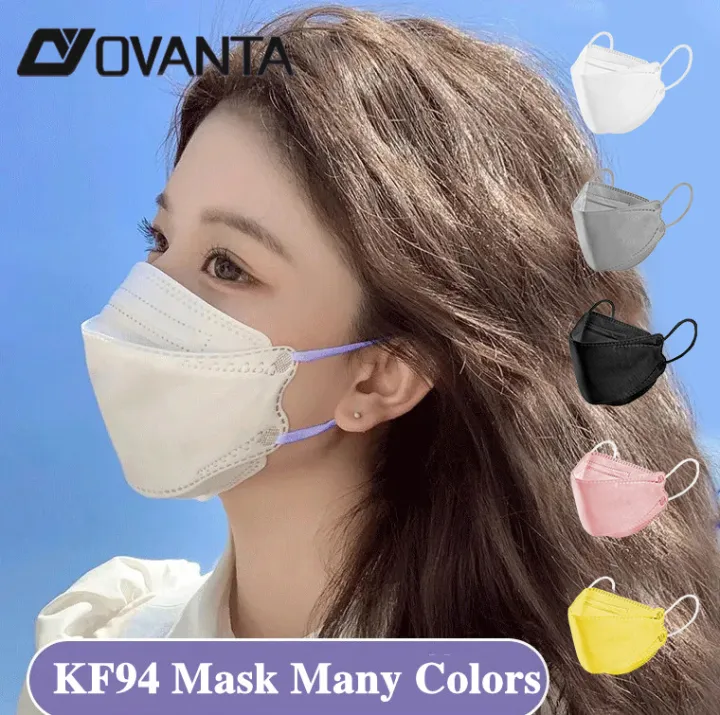 OVANTA Kf94 Mask Original 50 Pcs Korea Kf94 Respirator Face Mask ...