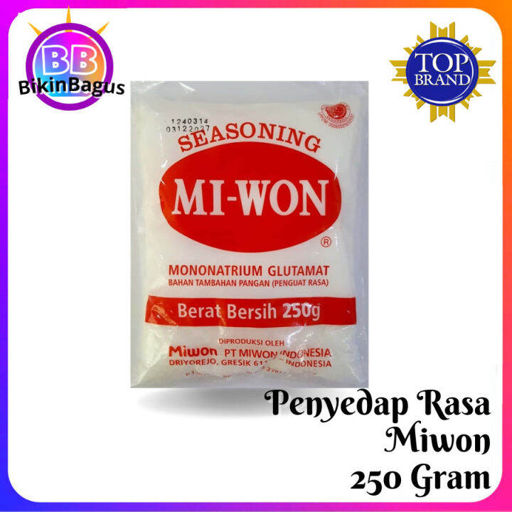 Penguat rasa Miwon penyedap rasa miwon 250 gr Micin 1/4 Kg Hrga Grosir ...